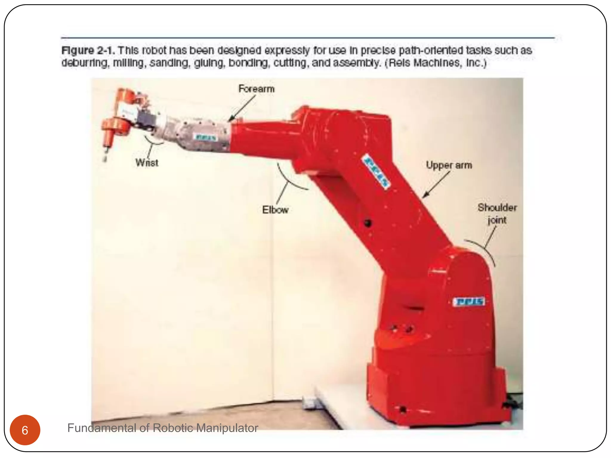 Fundamental of robotic manipulator | PPTX