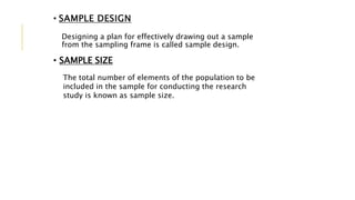 Fundamental of sampling | PPTX