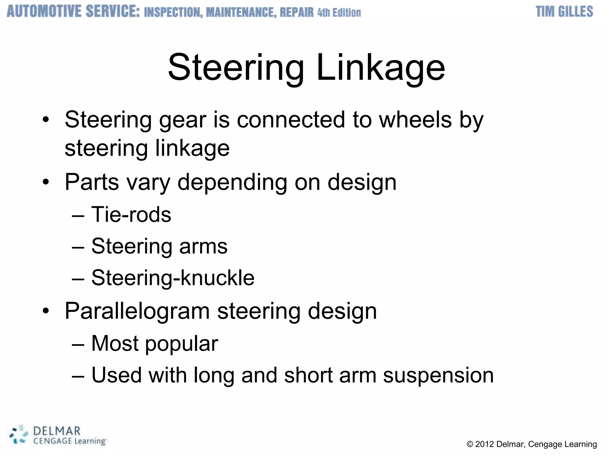 Fundamental of steering system in automotive car | PPTX