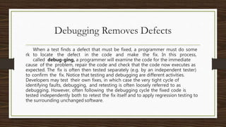 Fundamental of testing (what is testing) | PPT