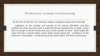 Fundamental of testing (what is testing) | PPT