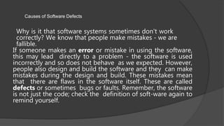 fundamentals of testing (Fundamental of testing why) | PPT