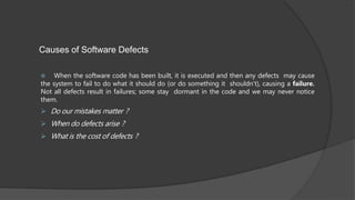 fundamentals of testing (Fundamental of testing why) | PPT