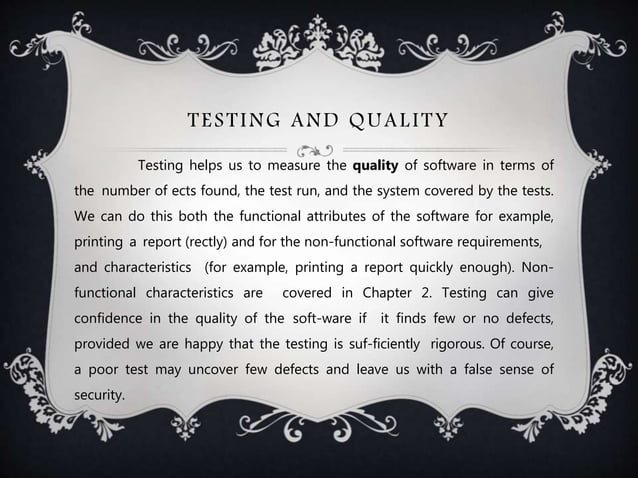 Fundamentals of testing (what is testing necessary) | PPT