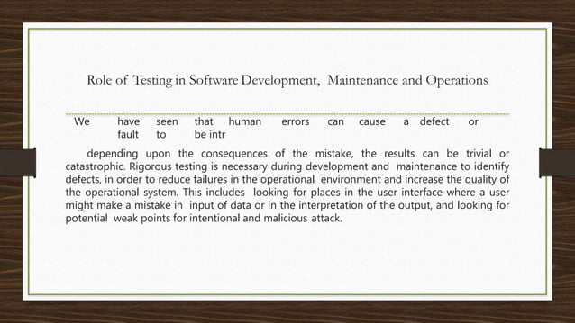 Fundamentals of testing (what is testing necessary) | PPTX