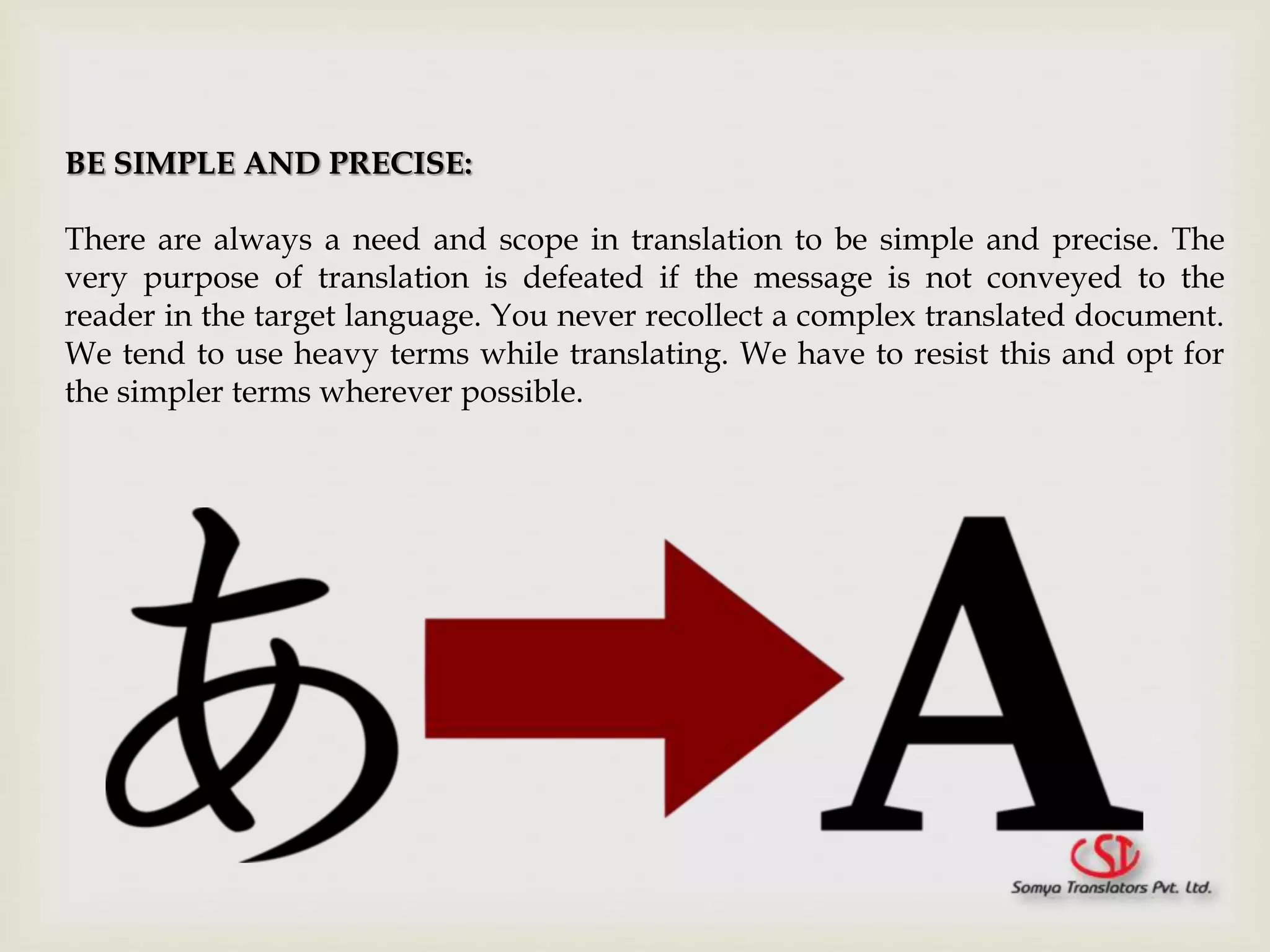 Fundamental of translation | PPTX