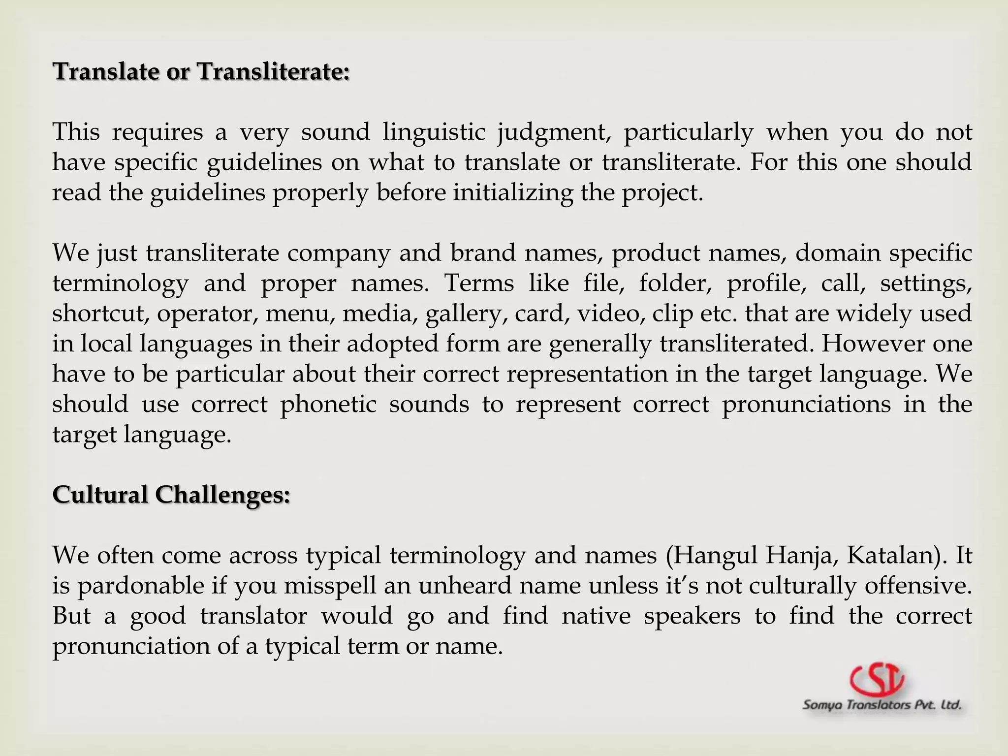 Fundamental of translation | PPTX