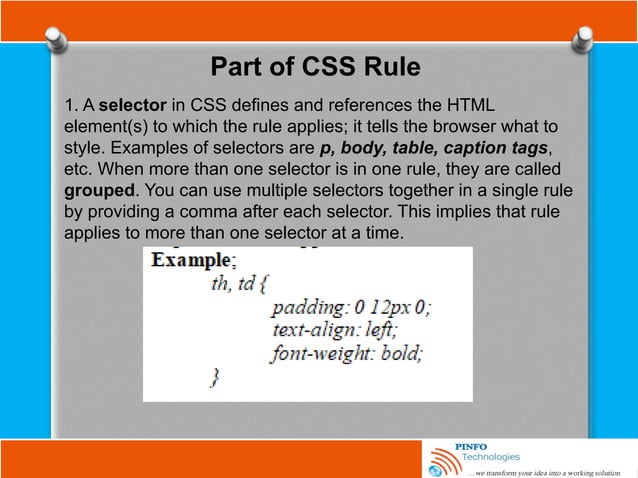 Fundamental of Web Development Tutorials-CSS by PINFO Technologies.pptx