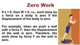 Fundamental of work and zero work(part 1) | PPTX