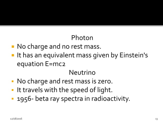 Fundamental particles of an atom. | PPTX