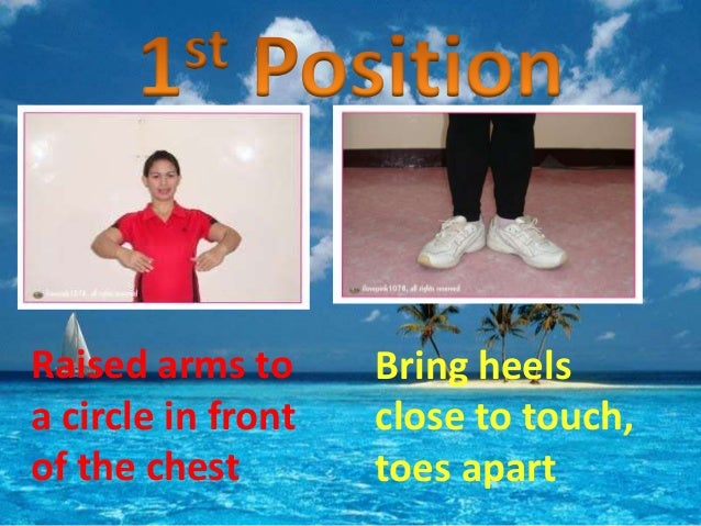 Fundamental positions of arms and feet