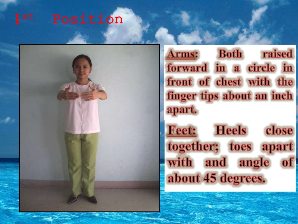 Fundamental positions of arms and feet in Folk Dance