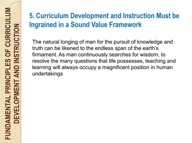 Fundamental principle of curriculum development and instruction | PPTX ...