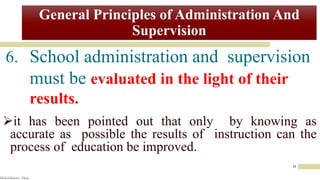 Fundamental principles of administration and supervision | PPTX