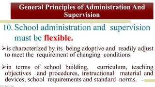 Fundamental principles of administration and supervision | PPTX