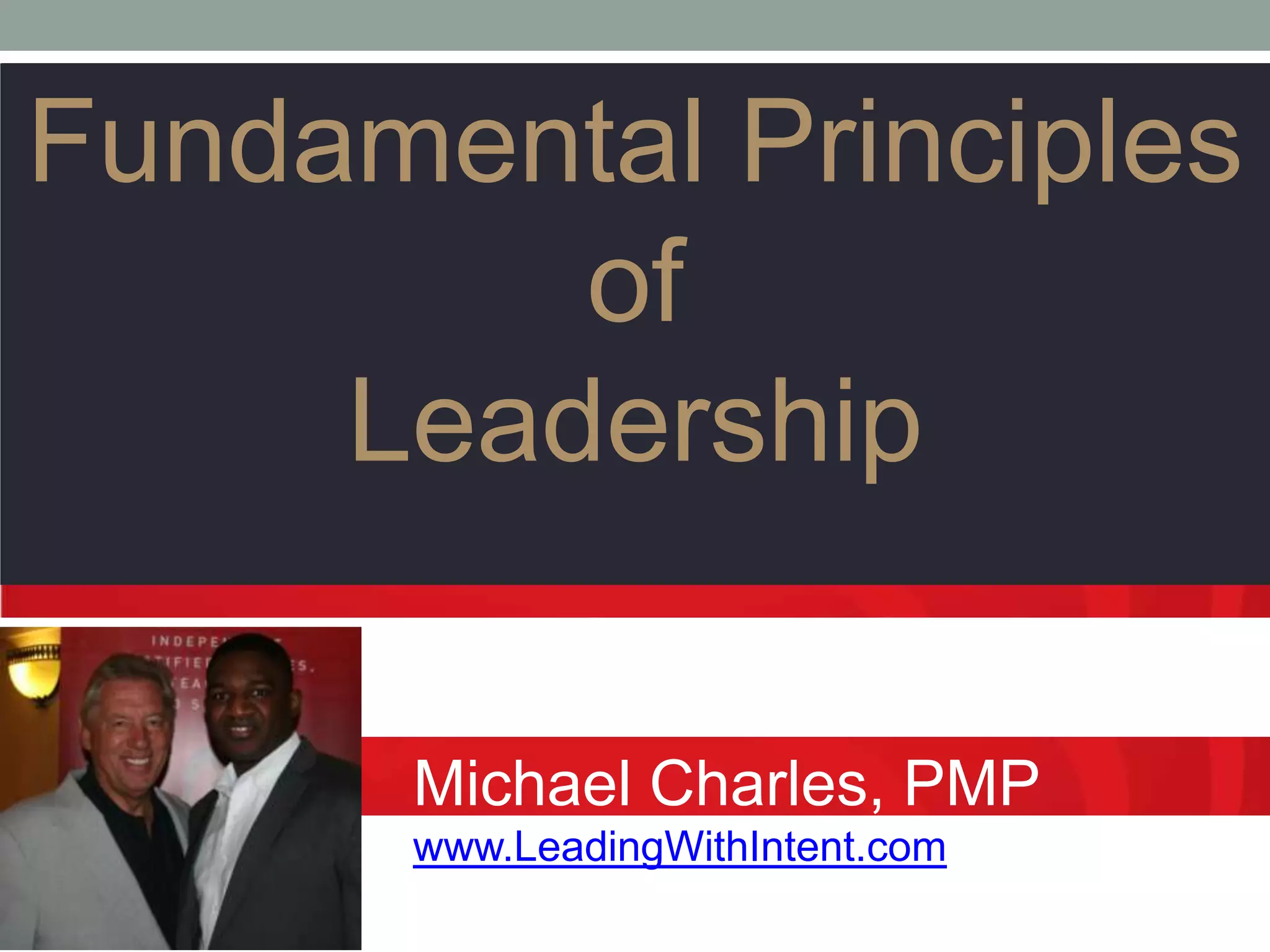 Fundamental principles of leadership | PPSX