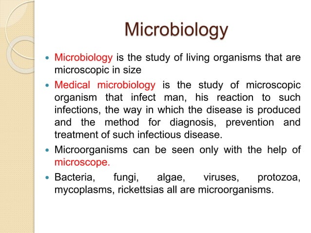 Fundamental principles of microbiology | PPTX | Biological Sciences ...
