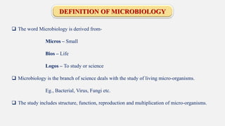 Fundamental principles of microbiology | PPTX