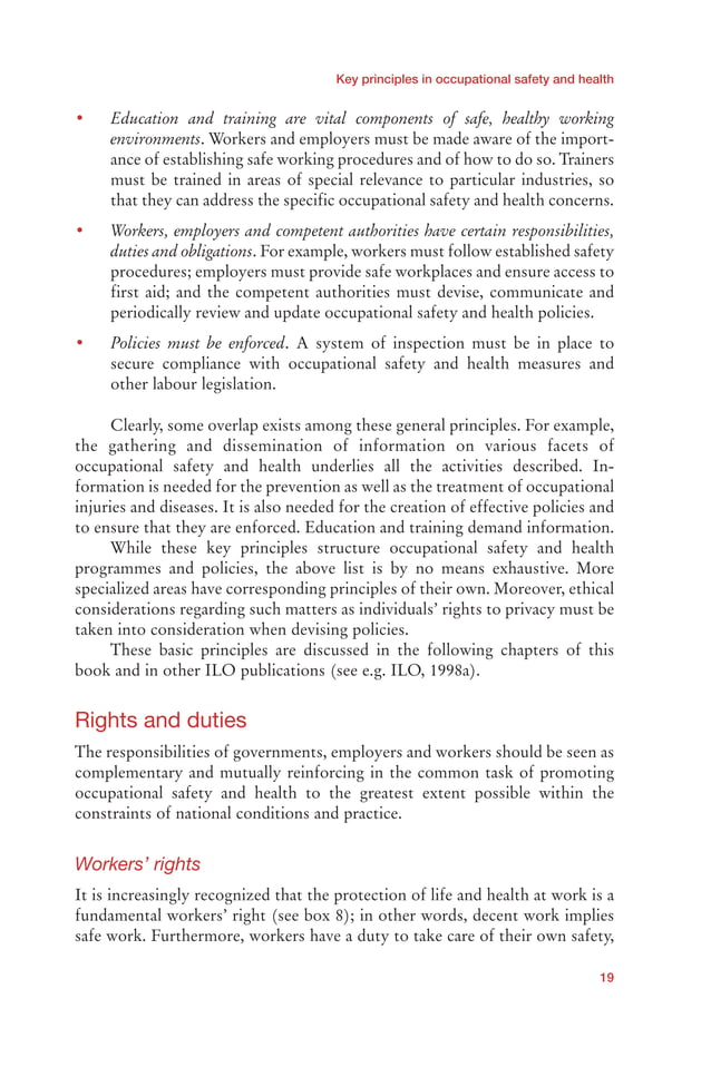 Fundamental principles of ohs | PDF | Medical Health