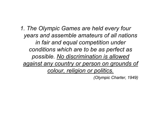 Fundamental principles of Olympism: a mechanism for human rights ...