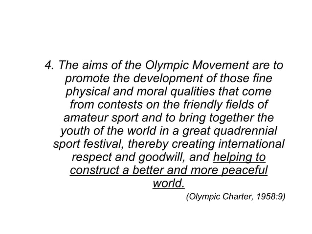 Fundamental principles of Olympism: a mechanism for human rights ...