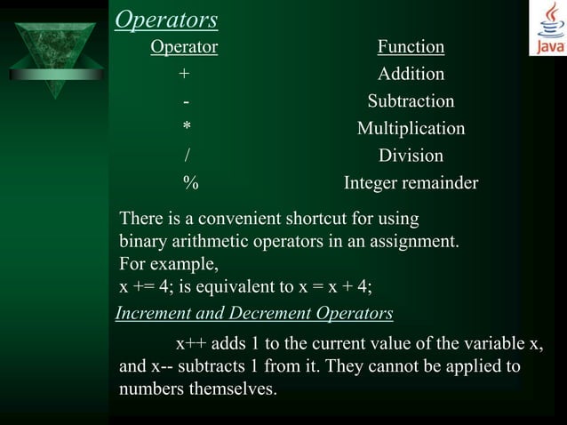 Fundamental programming structures in java | PPTX