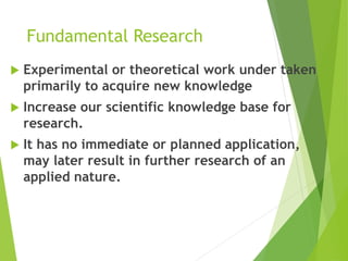 Fundamental research | PPTX