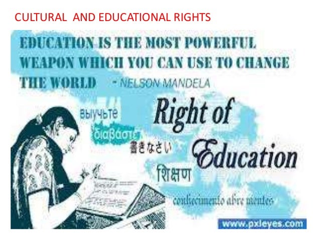 Fundamental Rights To Cultural And Educational Rights