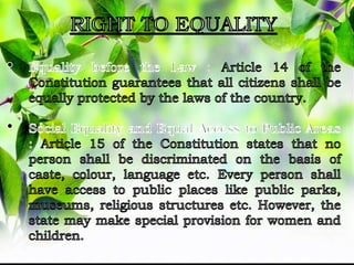 Fundamental rights | PPTX | Political Issues & policy | Politics