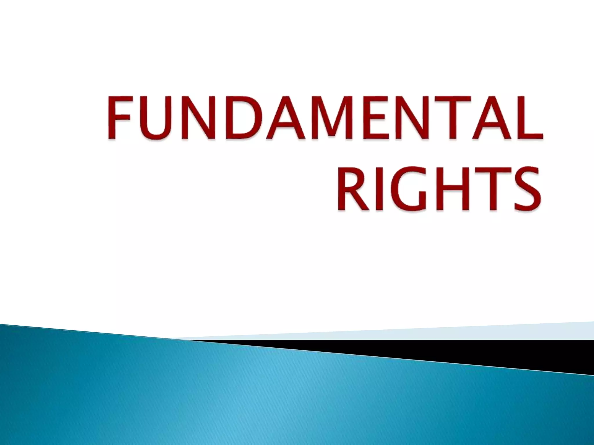 Fundamental rights | PPTX