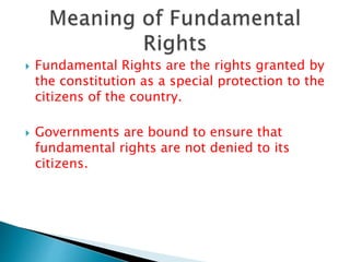 Fundamental rights | PPTX