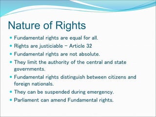 Fundamental rights | PPT | Hinduism | Religion & Spirituality