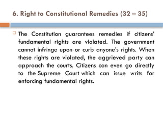 Fundamental Rights Power Point Presentation | PPTX
