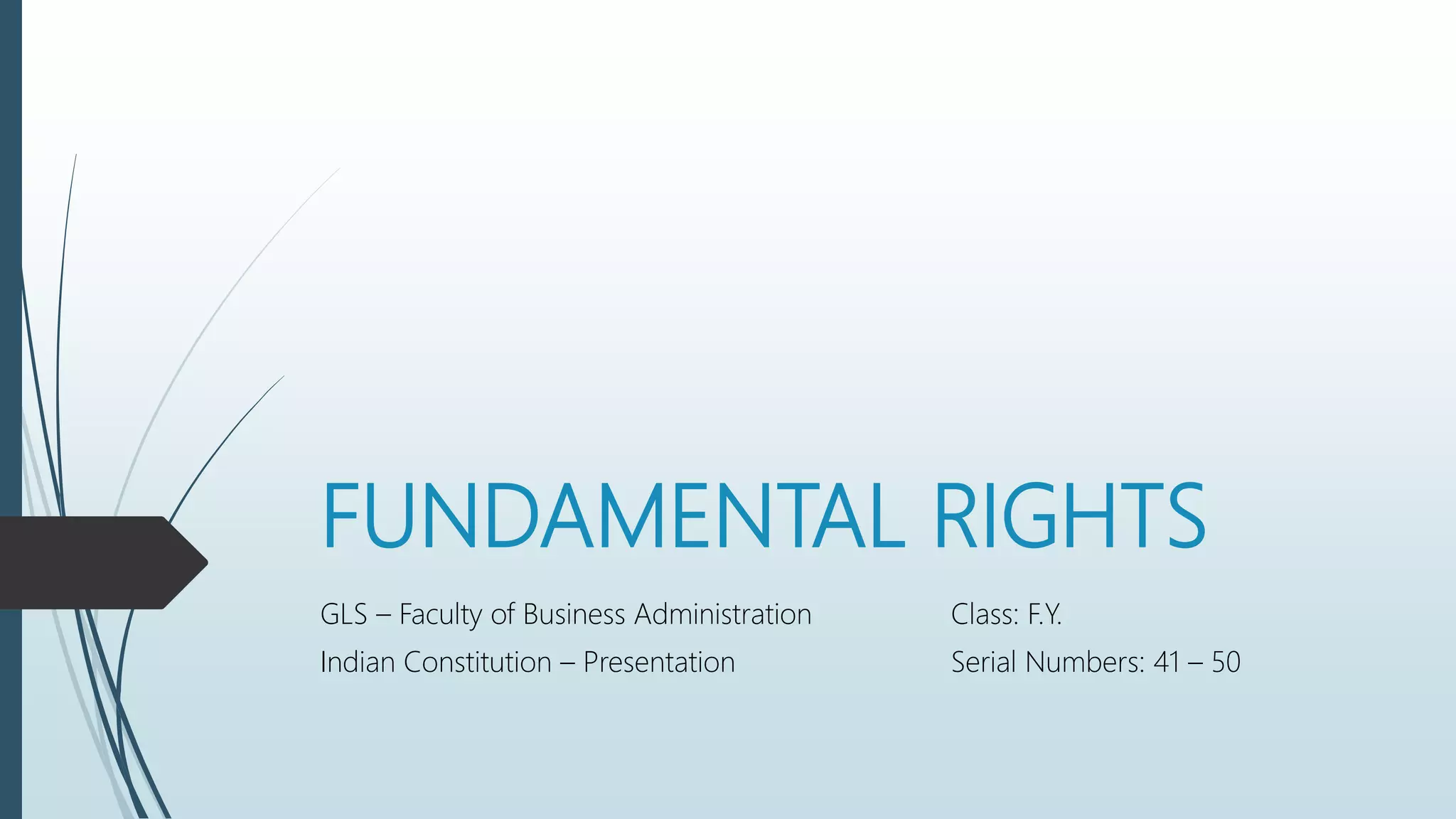 Fundamental Rights - Presentation | PPTX
