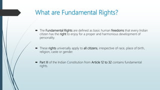Fundamental Rights - Presentation | PPTX