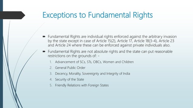 Fundamental Rights - Presentation | PPTX