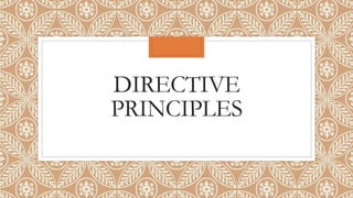 Fundamental rights & directive principles | PPTX