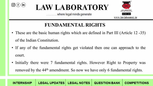 Fundamental Rights and Duties | PPT