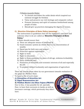 Fundamental Rights, Fundamental Duties and Directive Principles of ...