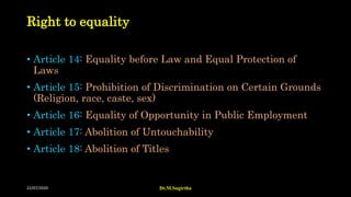 Fundamental rights in india | PPTX