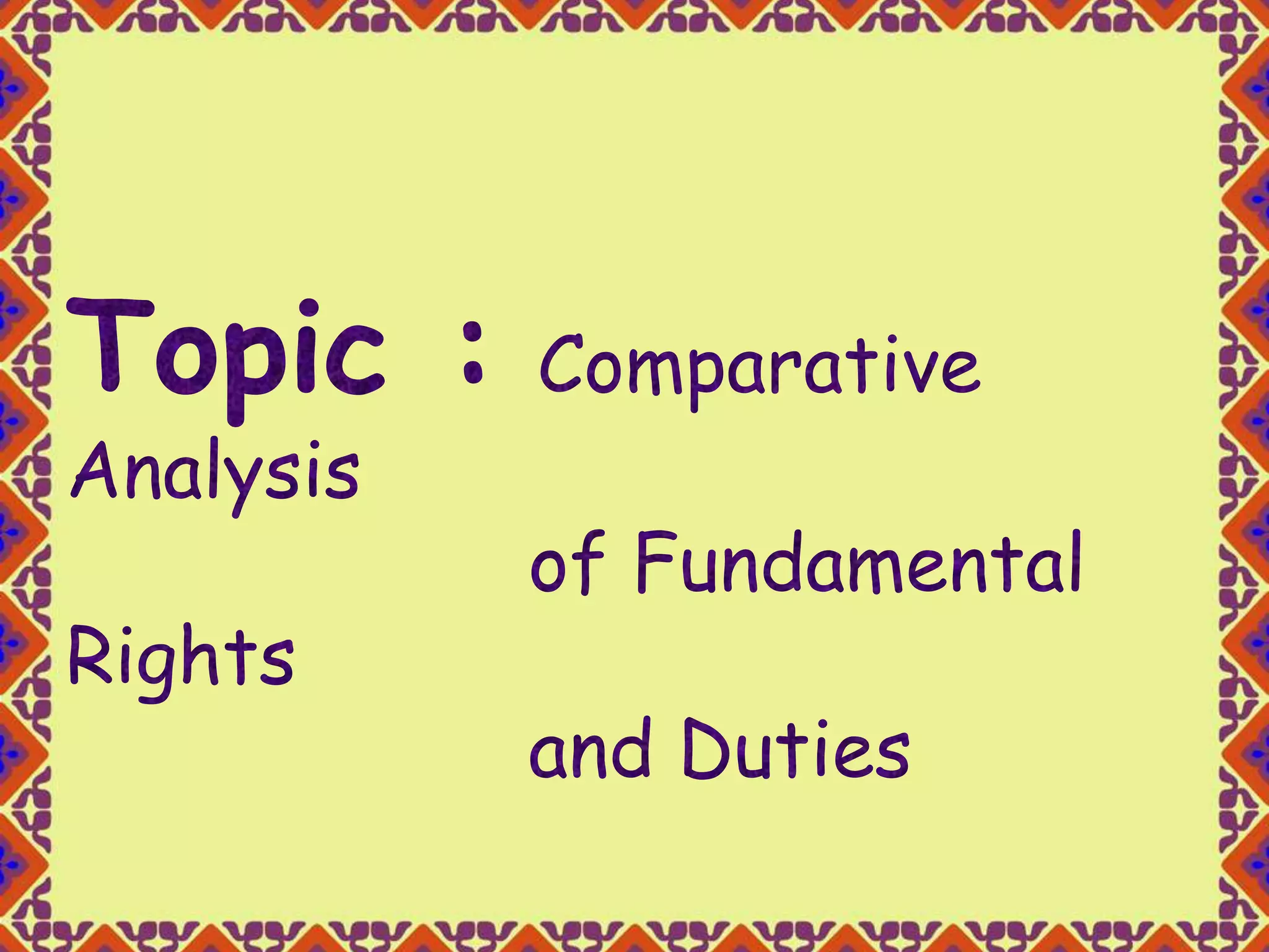 Fundamental rights n duties | PPTX