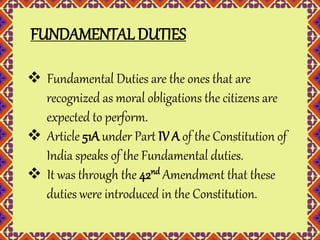 Fundamental rights n duties | PPTX