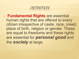 Fundamentalrightsofindianconstitution 130330013435-phpapp01 | PPT