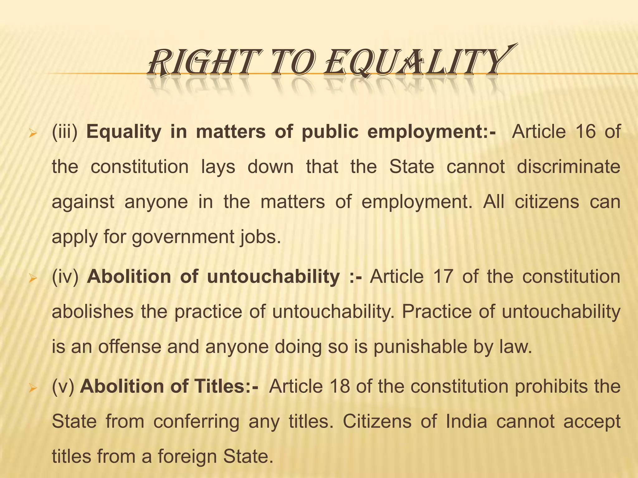 Fundamental rights of indian constitution | PPTX