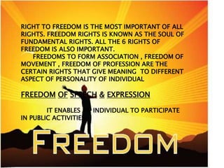 Fundamental rights presentation | PPTX