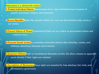 Indian Constitution Fundamental Rights Presentation | PPTX