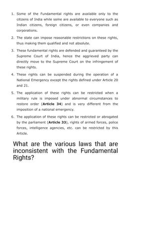 Fundamental Rights under the Indian Constitution.pdf | Hinduism ...