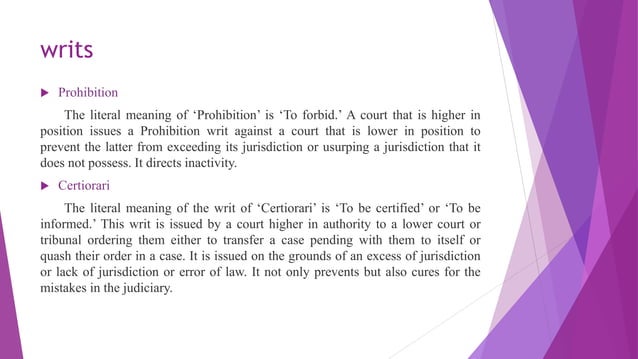 FUNDAMENTAL RIGHTS, WRITS AND FUNDAMENTAL DUTIES.pptx | Hinduism | Religion & Spirituality