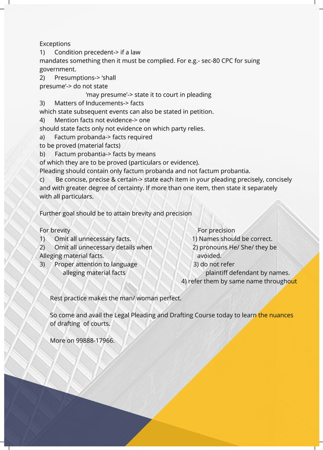 Fundamental Rules of Legal Drafting Course 2020 | PDF