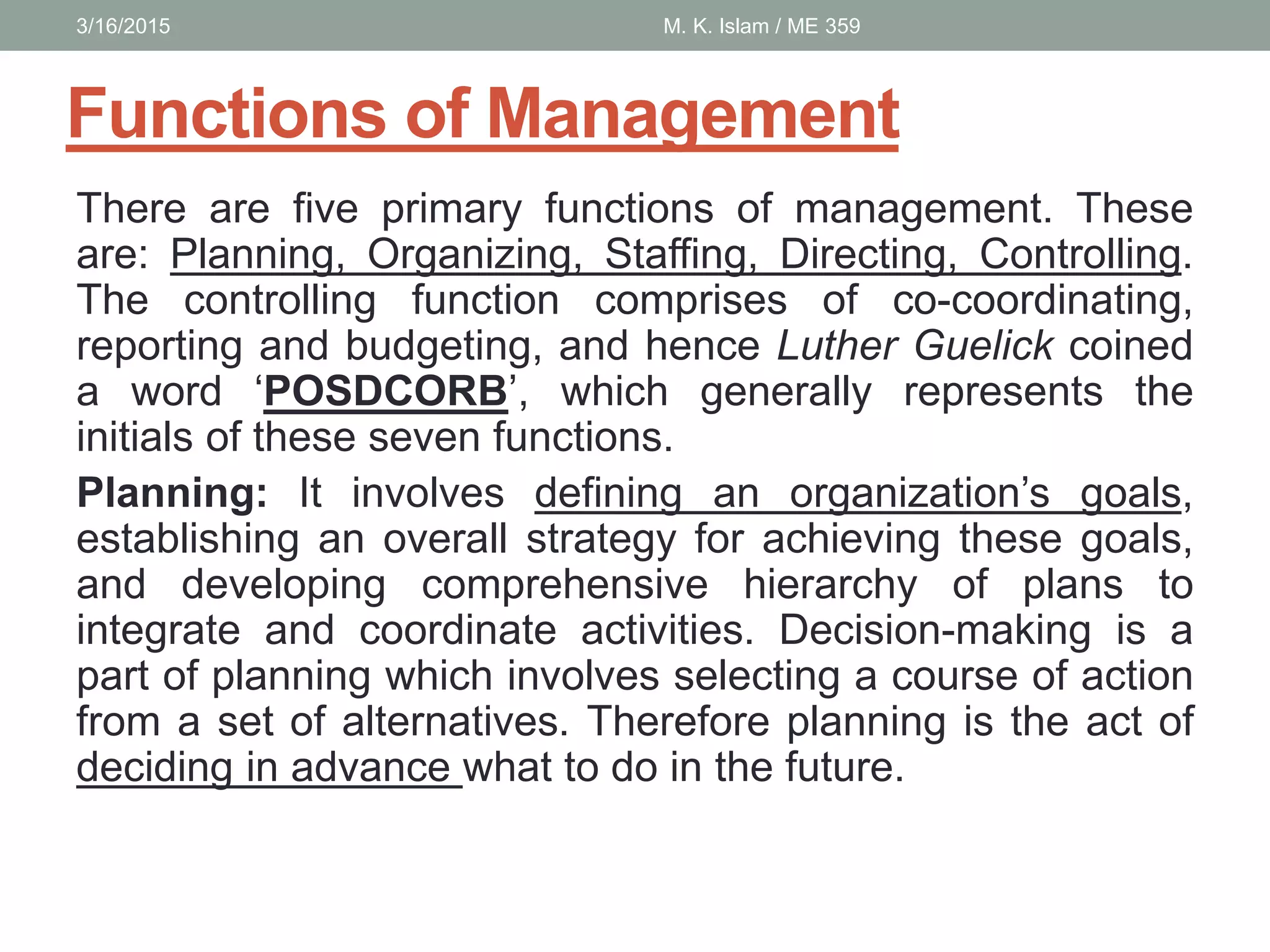 Introduction of Industrial Management | PPTX